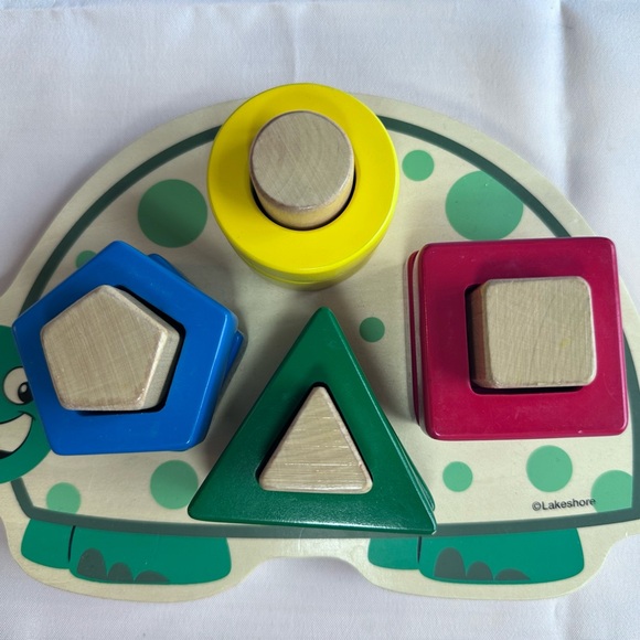 Lakeshore | Toys | Colorful Wooden Shape Sorter Toy Turtle | Poshmark